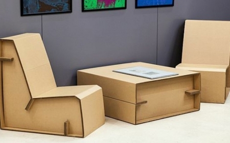 Cardboard furniture – 60 examples that you can make yourself
