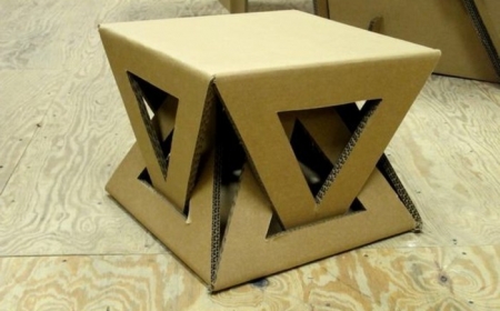 Cardboard furniture – 60 examples that you can make yourself