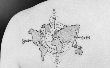 65 ideas for a beautiful and meaningful compass tattoo