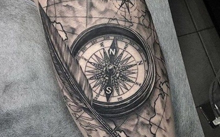 65 ideas for a beautiful and meaningful compass tattoo
