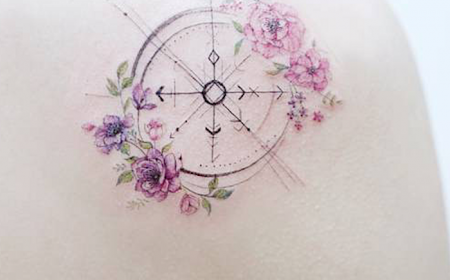 65 ideas for a beautiful and meaningful compass tattoo