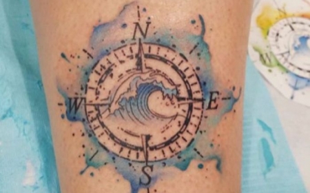 65 ideas for a beautiful and meaningful compass tattoo