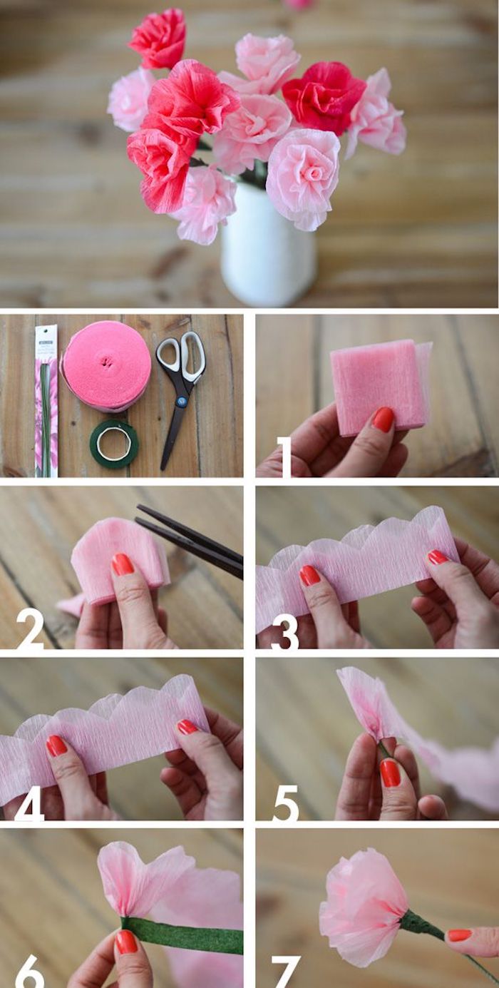 How To Make Small Tissue Paper Flowers Step By Best Flower Site