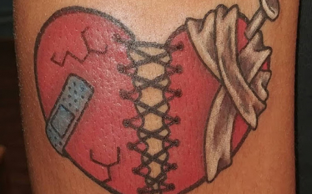 Mend Your Soul With a Broken Heart Tattoo