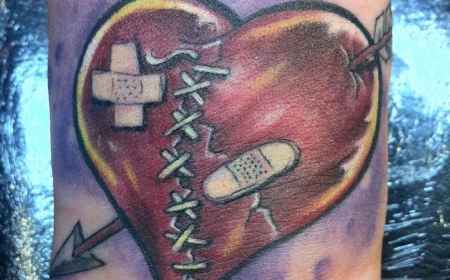 Mend Your Soul With a Broken Heart Tattoo