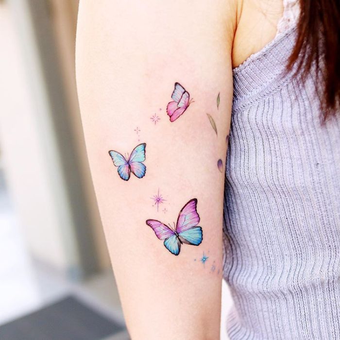 The Best 8 Small Colourful Butterfly Tattoo Bestpulsetrend