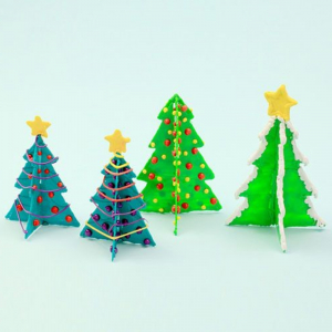 Creative ideas for DIY christmas decorations made with 3D pens
