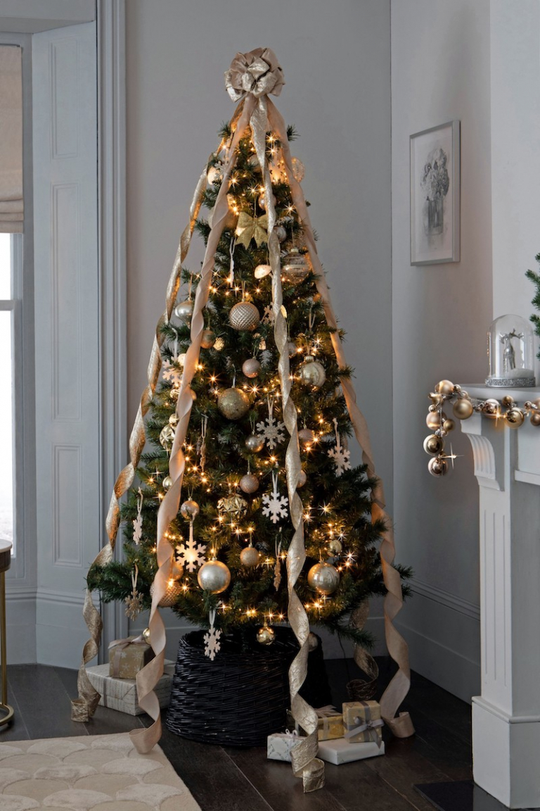 How to make a bow for a Christmas tree: 3 easy DIY ideas - Archziner.com