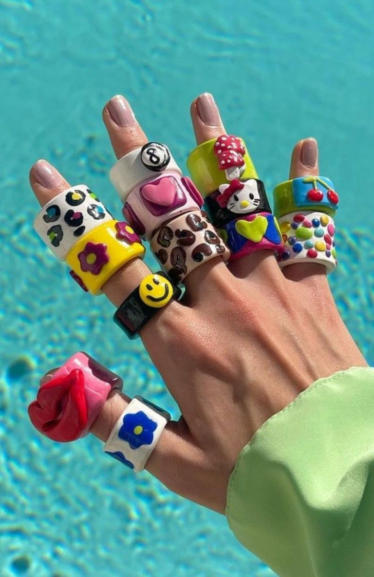 How to Make Funky Clay Rings: Easy TikTok DIY – Archziner.com