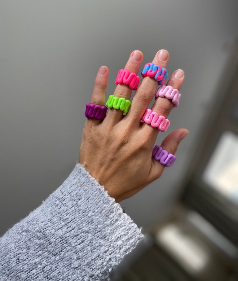 How to Make Funky Clay Rings: Easy TikTok DIY – Archziner.com