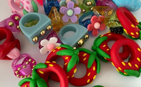 How to Make Funky Clay Rings: Easy TikTok DIY