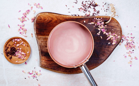 Pink Moon Milk: Dreamy elixir with hibiscus flower & rose petals for ...